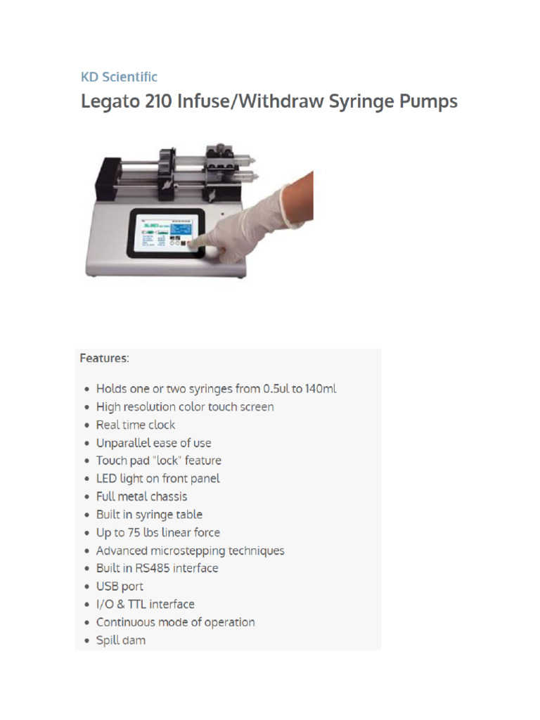 Syringe Pumps | PDF