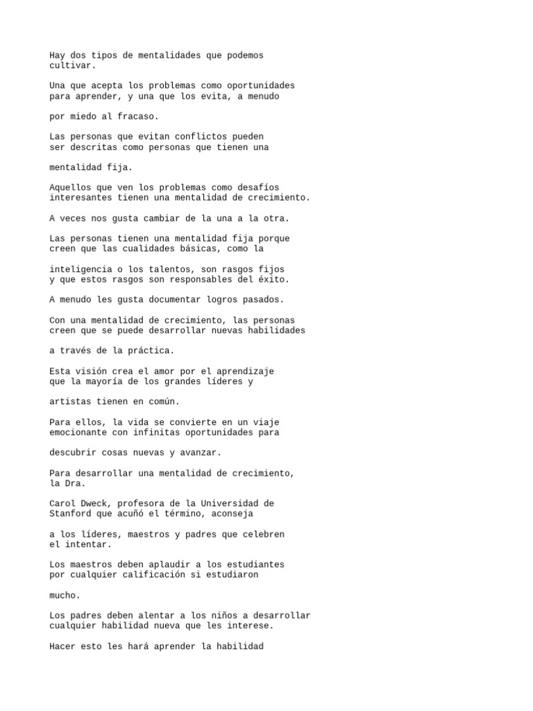 (Spanish) Mentalidad Fija vs. Mentalidad de Crecimiento (DownSub - Com ...