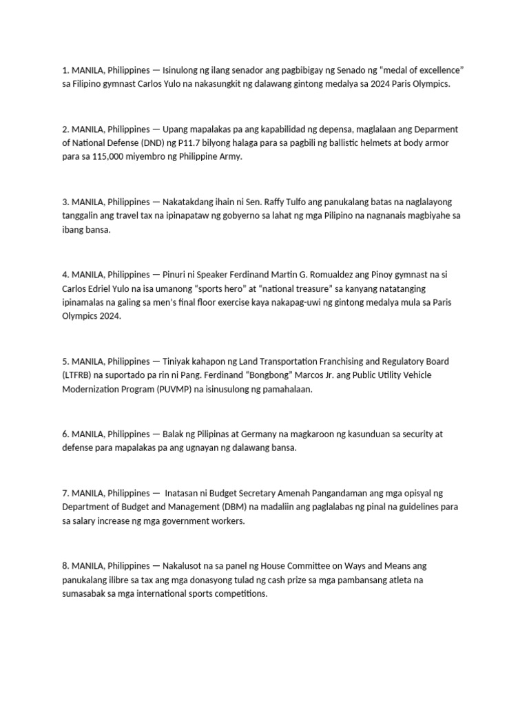 Ap Balita | PDF