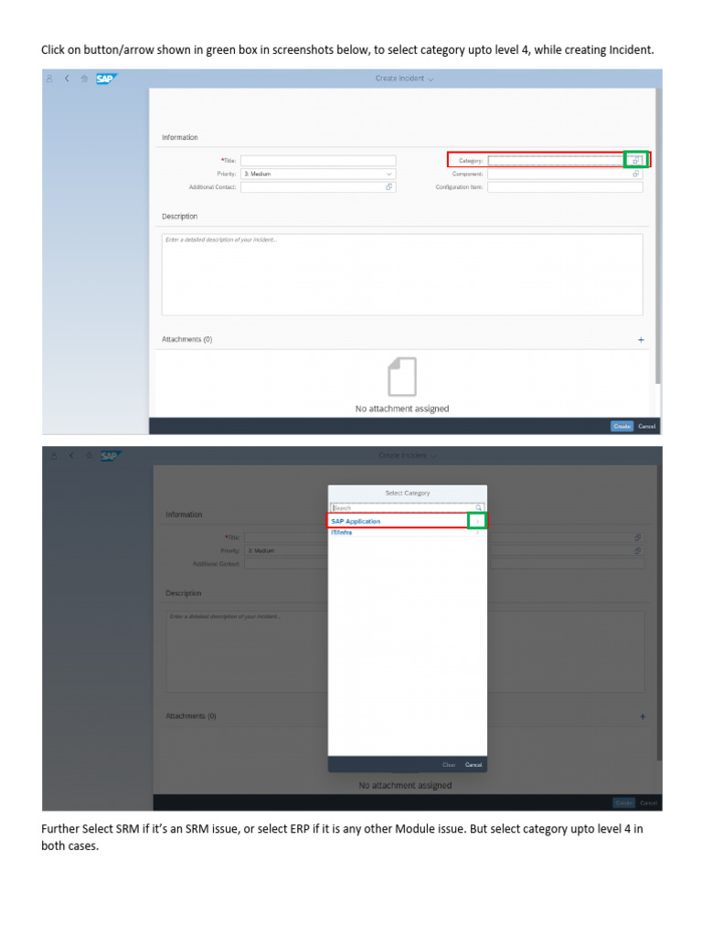 Category Selection For Incident 1 | PDF | Business