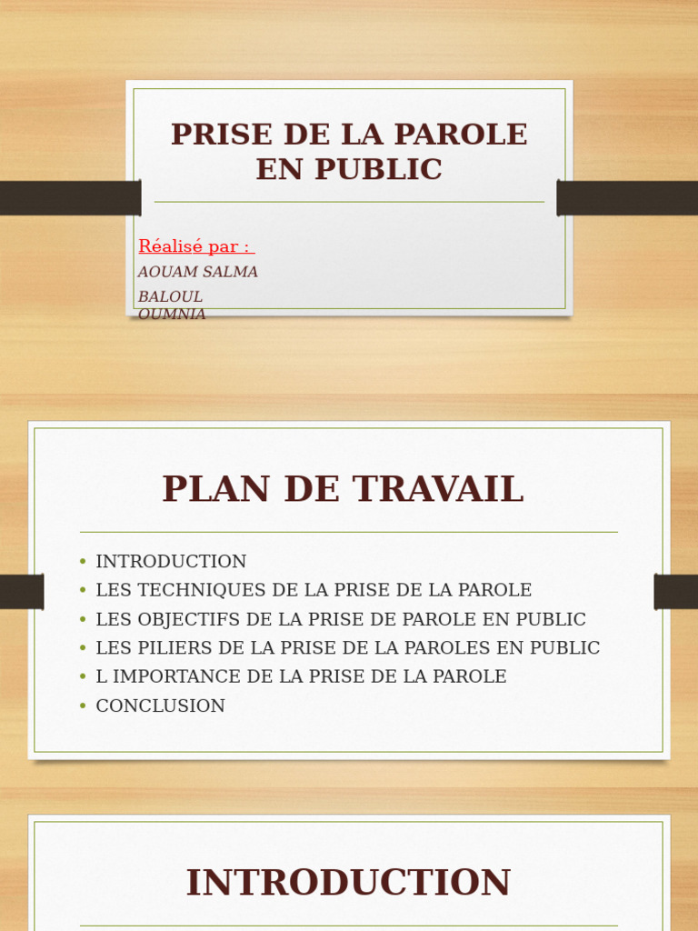Techniques de Prise de Parole Efficace | PDF