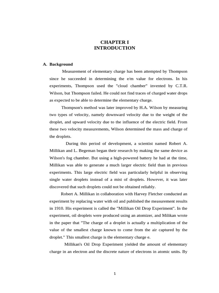 MILIKAN | PDF | Force | Electron