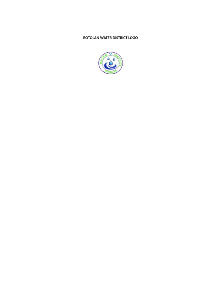 Botolan Water District Logo | PDF