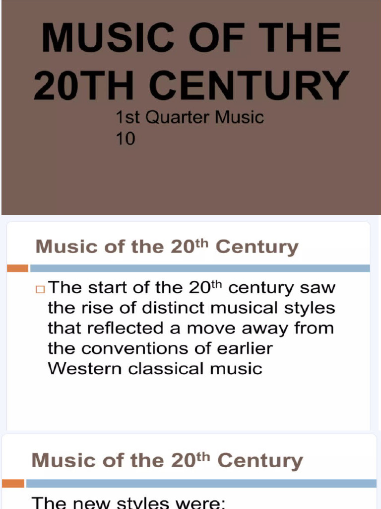 20th Century Music | PDF