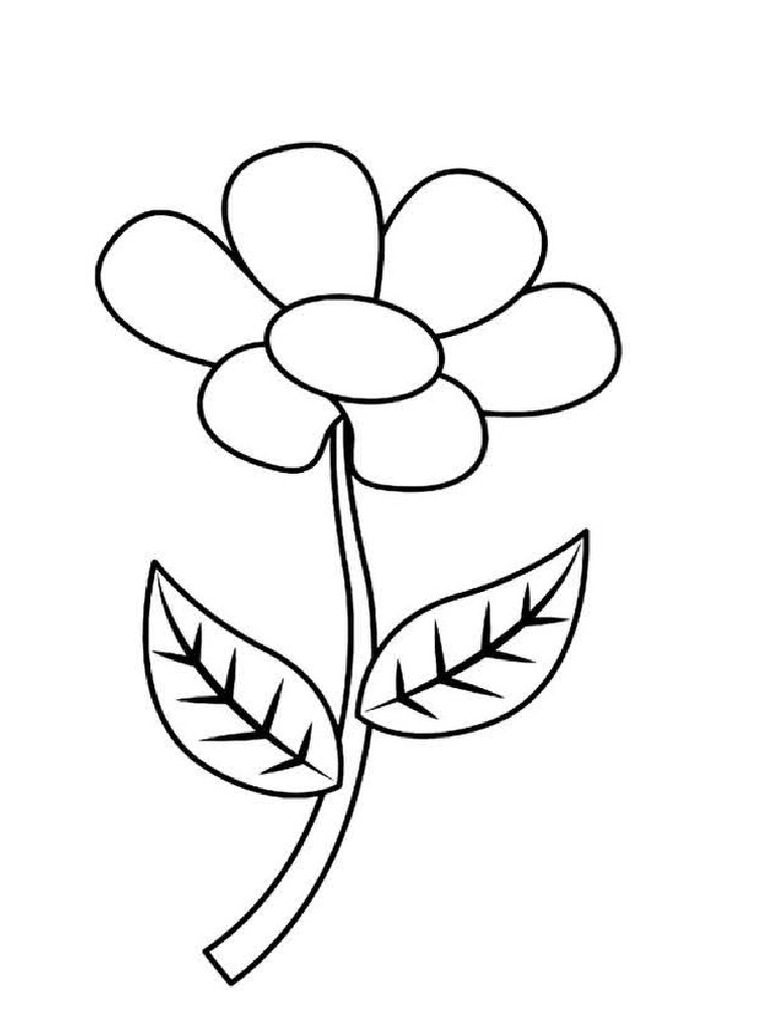 Sketsa Gambar Bunga Anak SD Kelas 1 | PDF
