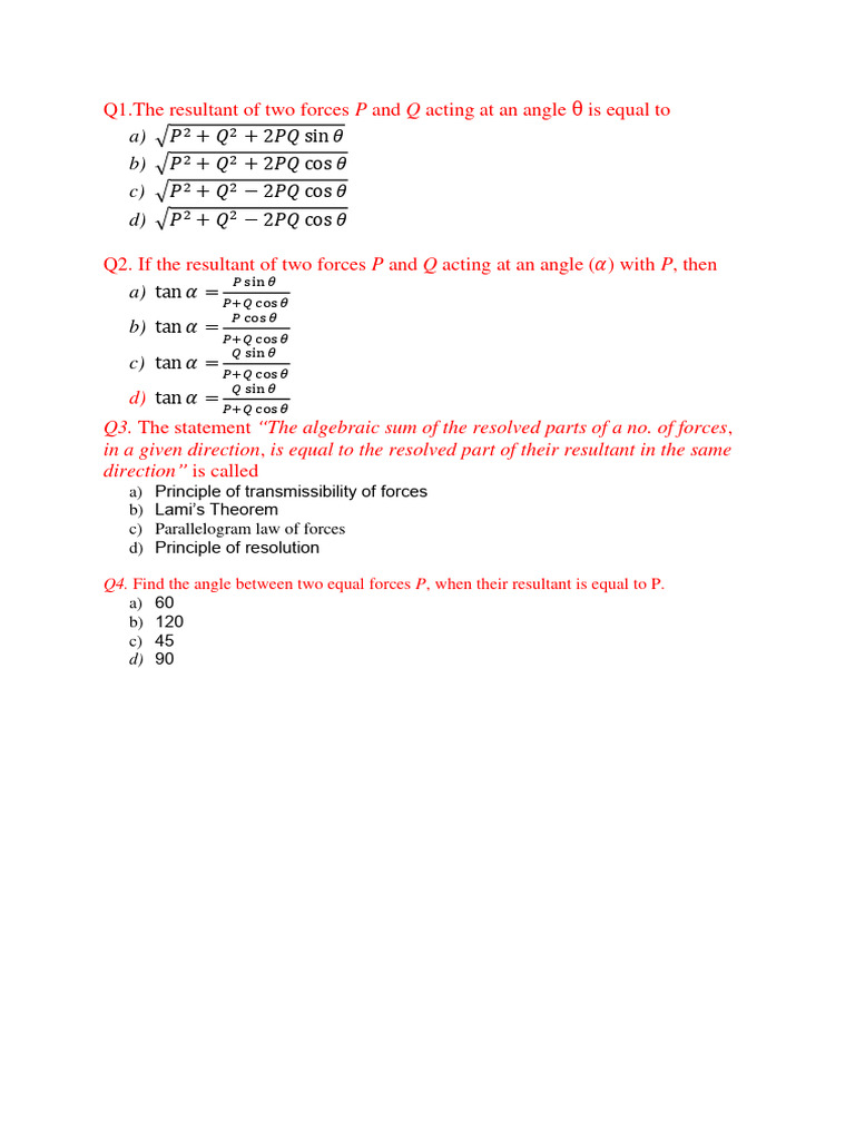 Mechanics Question | PDF | Newton's Laws Of Motion | Force