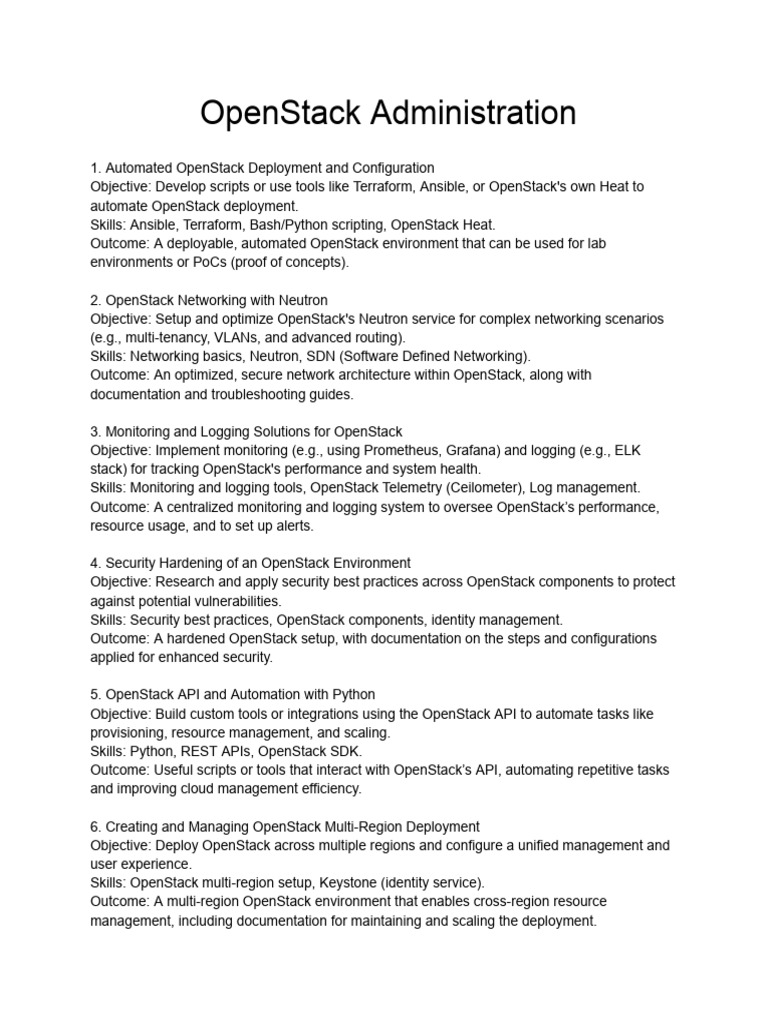 Openstack Administration | PDF | Computers