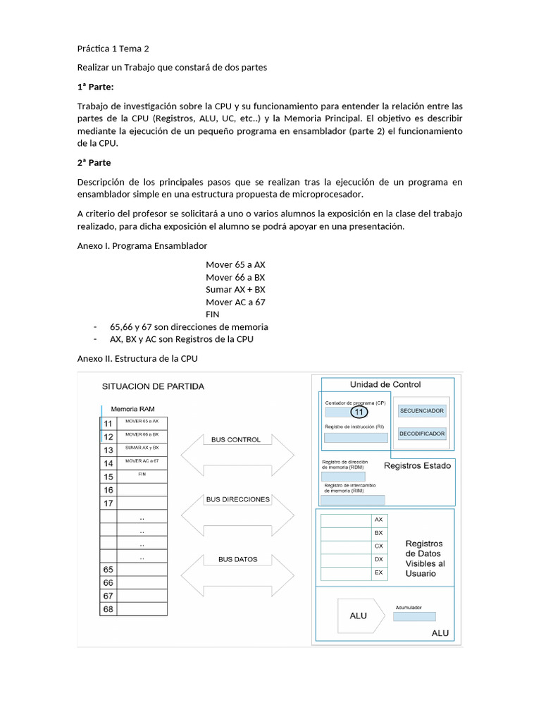 Enunciado Practica 1 Tema 2 | PDF | Ciencia y matemáticas | Tecnología