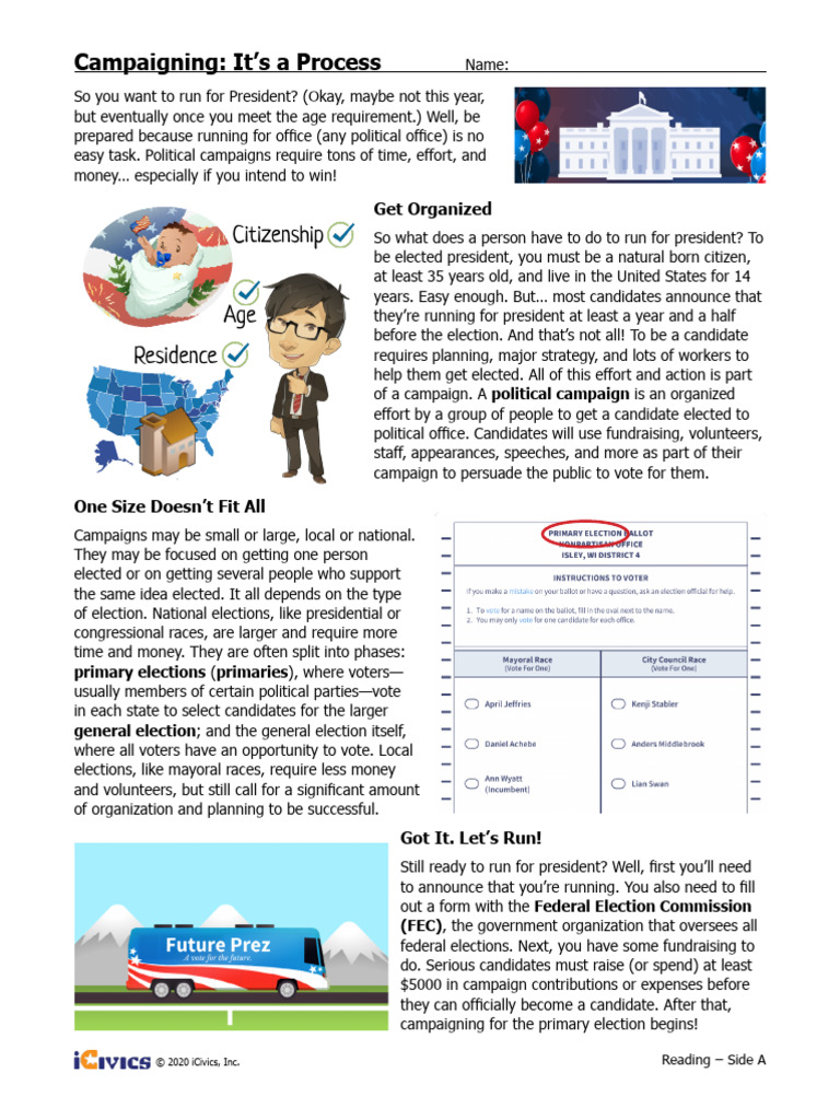 Campaigning Its A Process Student Docs | PDF | Political Action ...