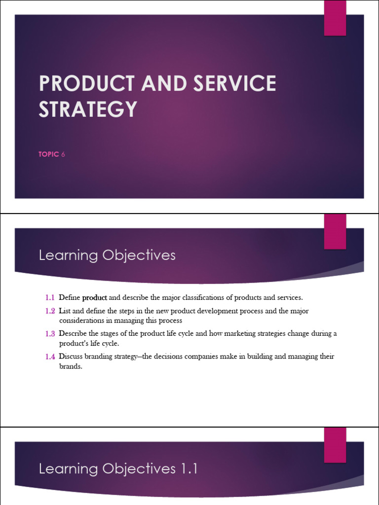 Product and Service Strategy Overview | PDF | Marketing | Brand