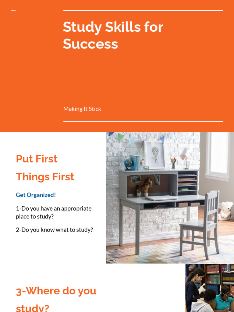 Study Skills: Effective Strategies Guide | PDF | Study Skills ...