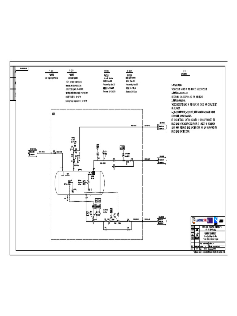 DWG-0000PR02-0201-0Gas - Liquid Separation Skid Process Piping ...