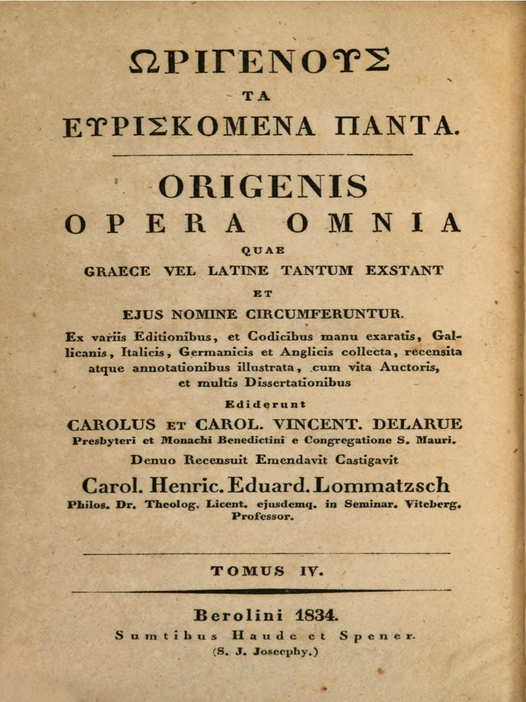 Opera Omnia - Tomus 4 | PDF