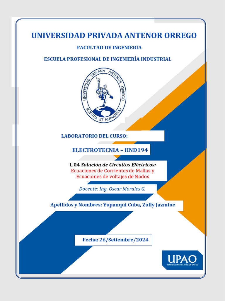 Electro S6-Lab | PDF | Red eléctrica | voltaje