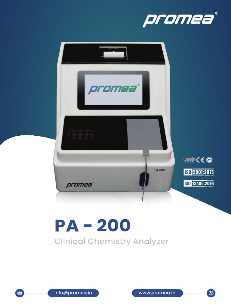 Promea Semi Automatic Analyzer | PDF