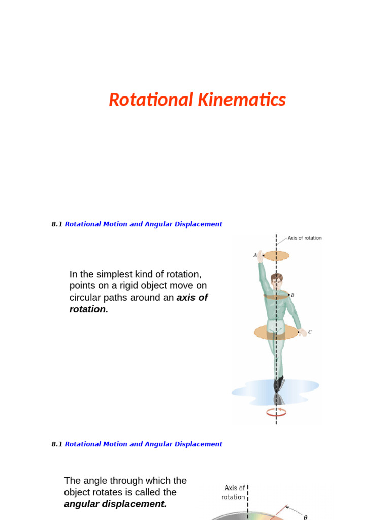 Understanding Rotational Kinematics Concepts | PDF | Rotation Around A Fixed Axis | Torque