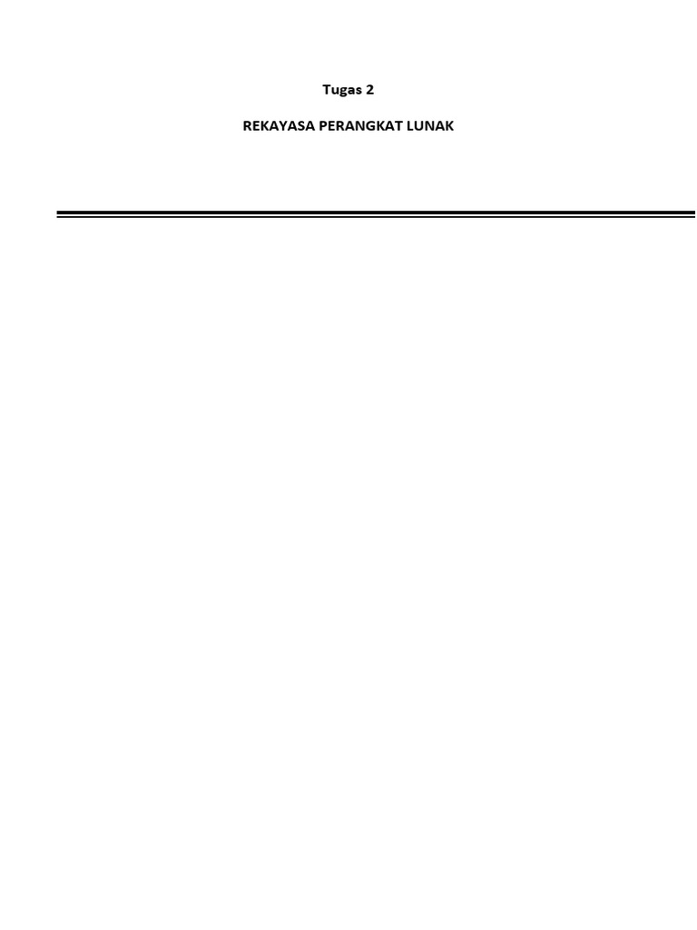 Tugas 2 Rekayasa Perangkat Lunak | PDF | Komputer