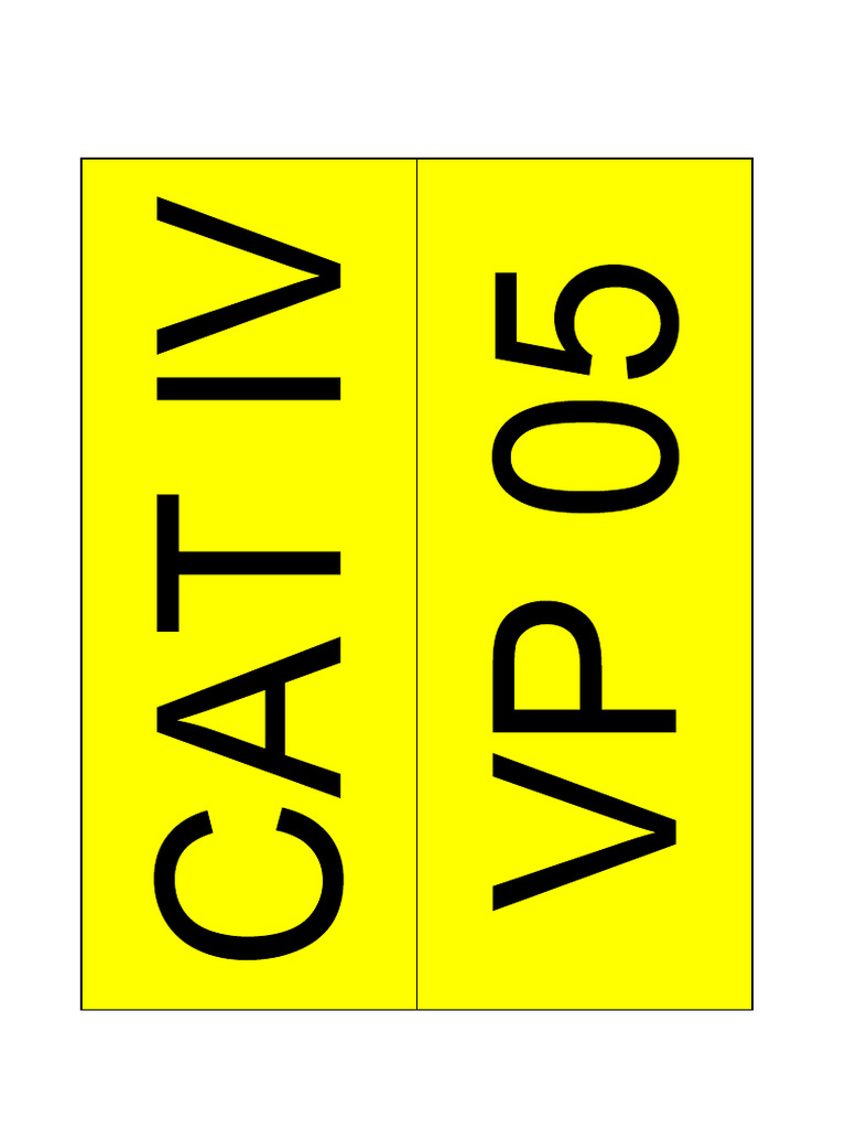 Cat Iv VP05 | PDF