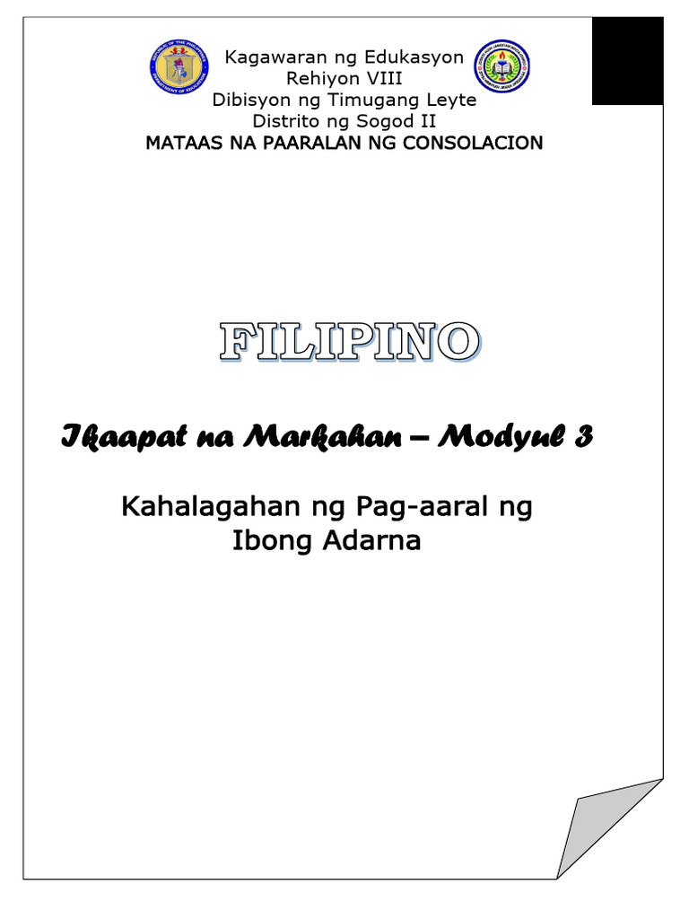 Filipino 7 q4 m3 m4 Edited 042326 | PDF