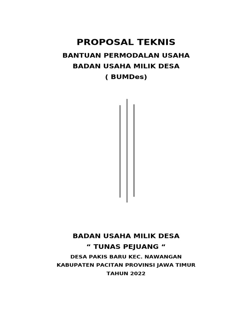 Proposal BUMDes | PDF