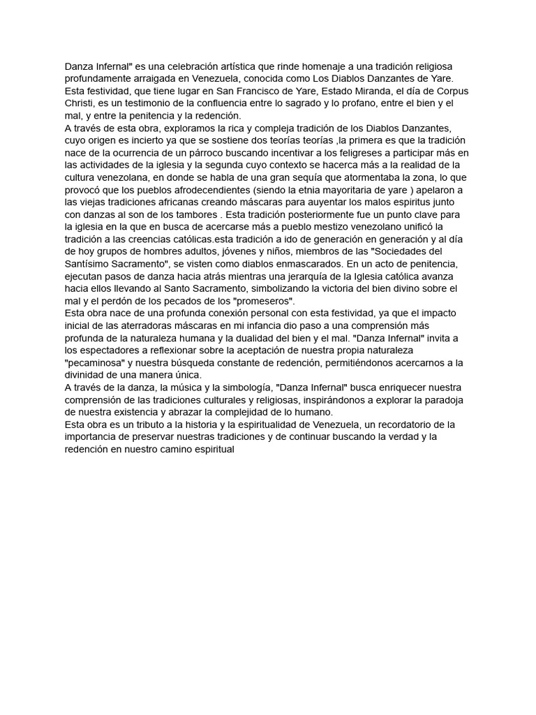 Danza Infernal - 1 | PDF