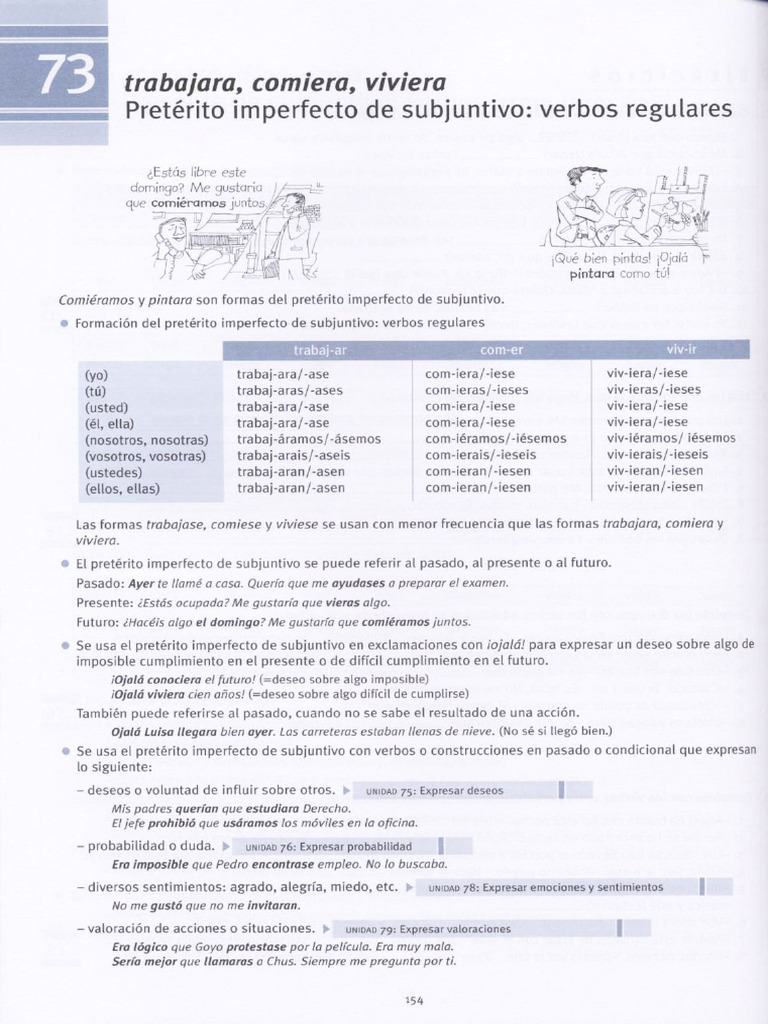 Imperfecto de Subjuntivo | PDF