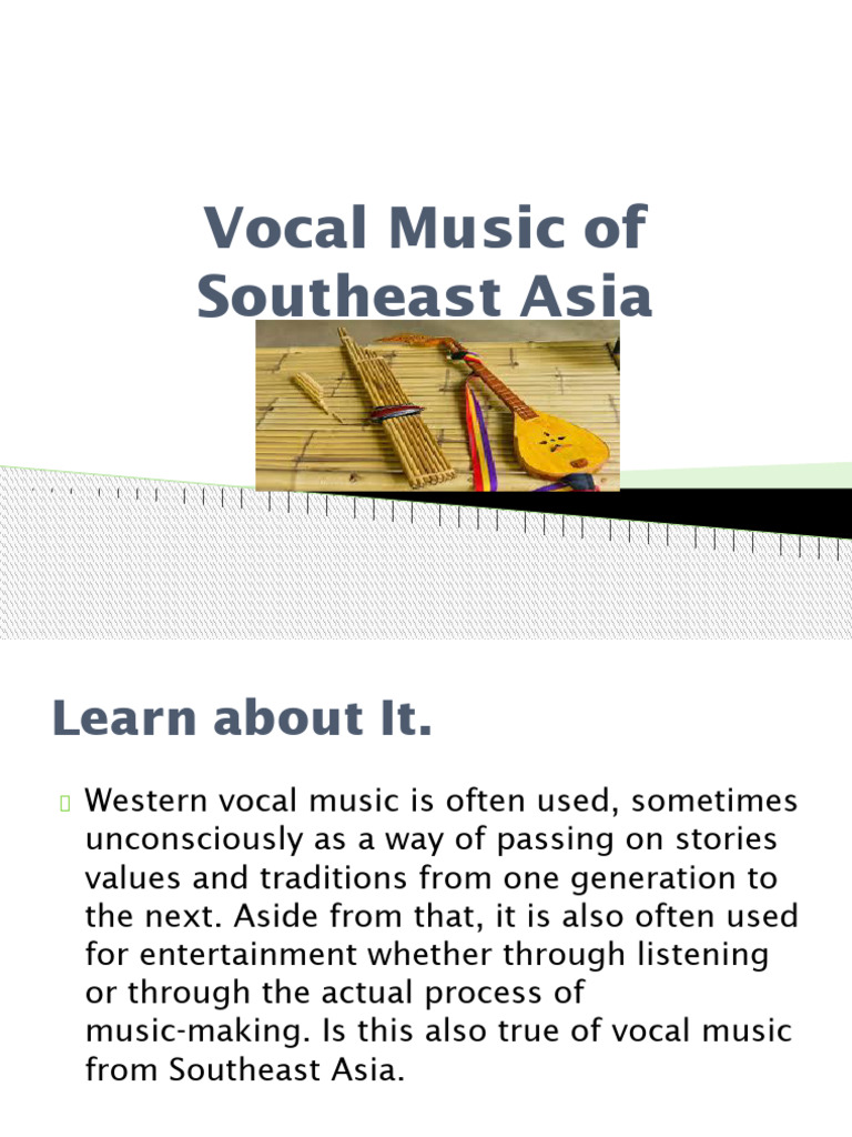 Vocal Music of Southeast Asia | PDF | Southeast Asia | Singing