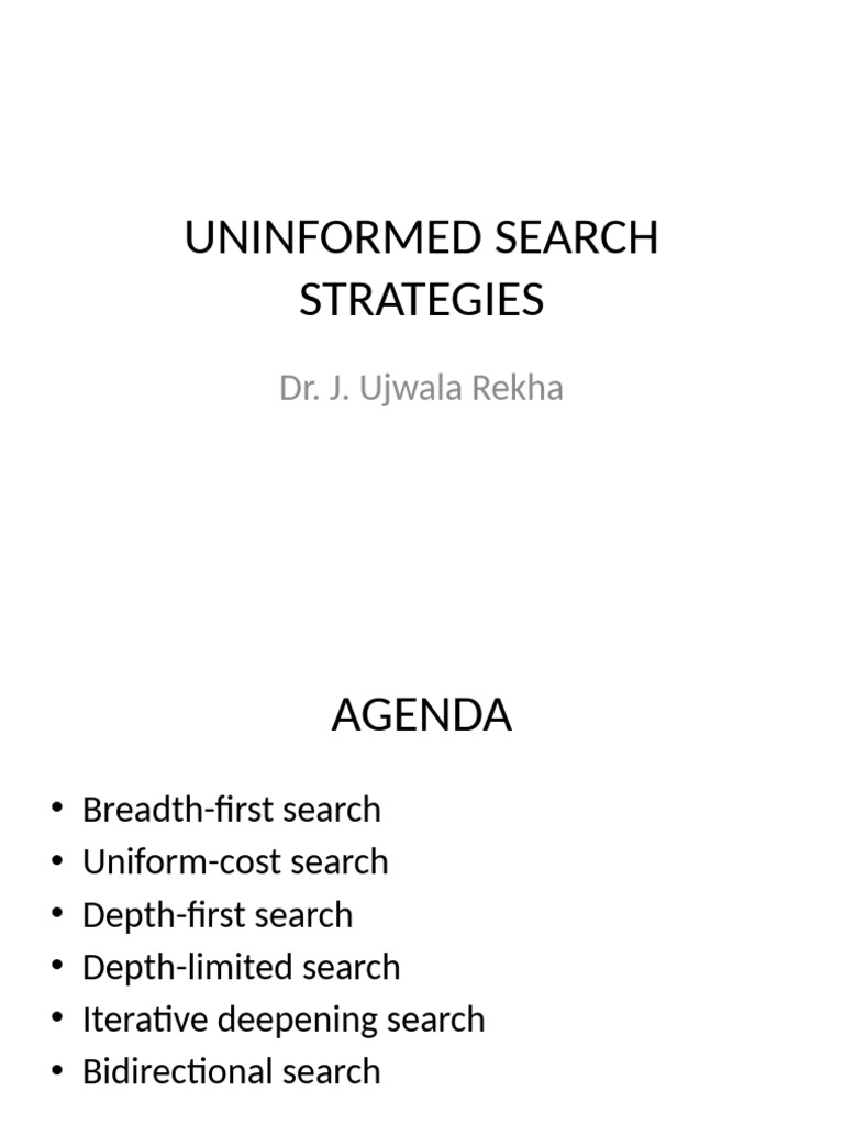 Uninformed Search Techniques | PDF | Computational Problems | Algorithms And Data Structures