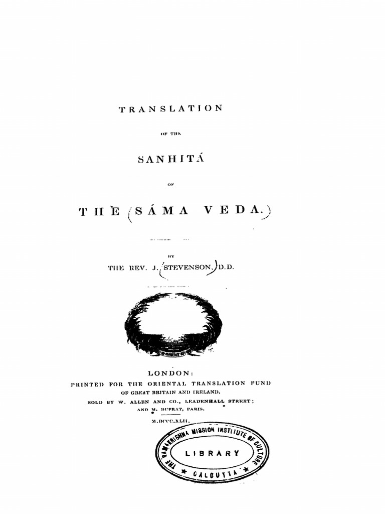 Sama Veda - English | PDF