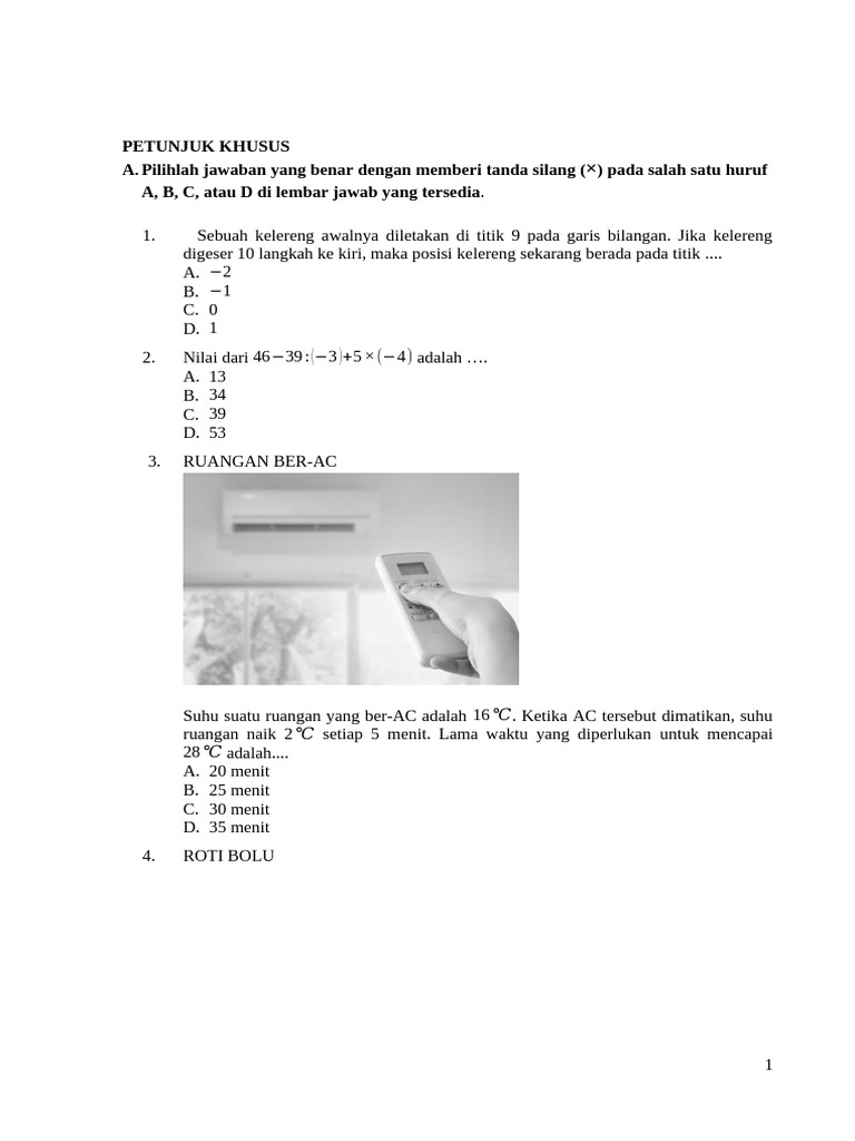 SAS 1 Kelas VII | PDF