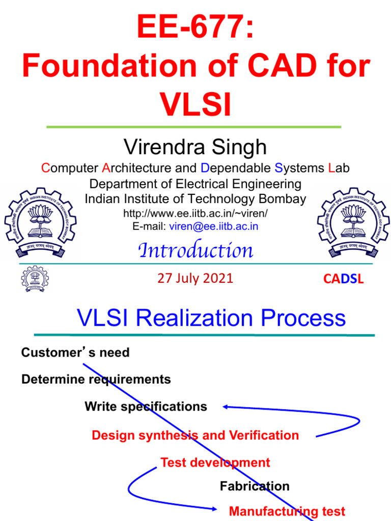 VLSI CAD Foundations for Engineers | PDF | System On A Chip | Logic Synthesis