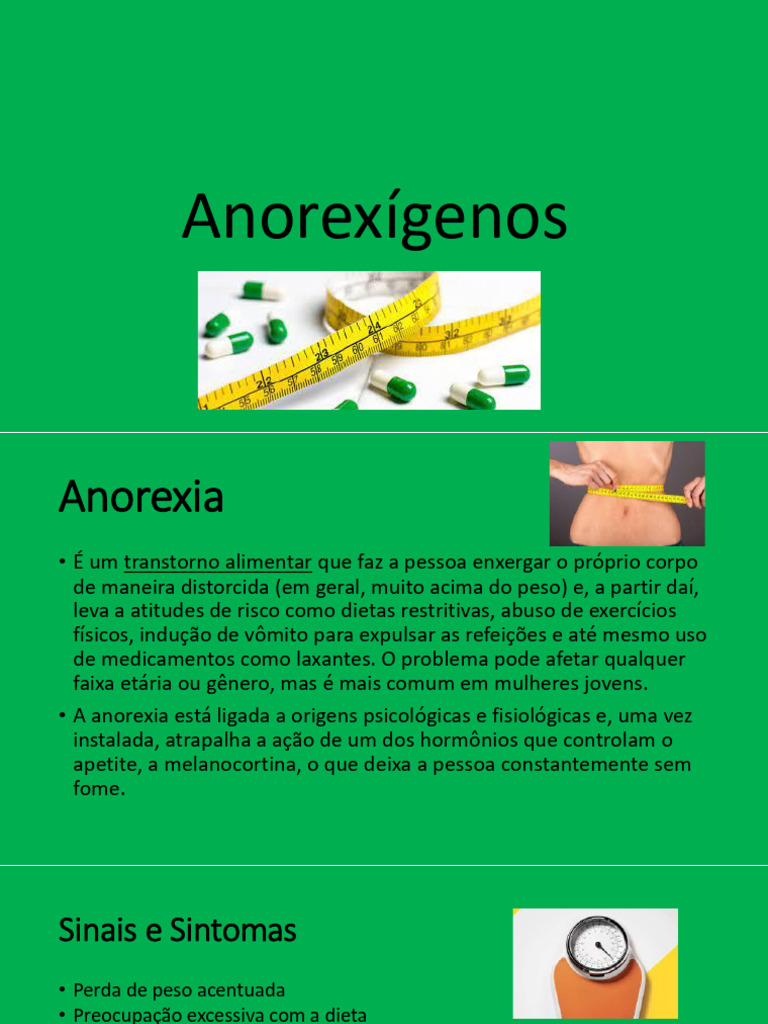 ANOREXÍGENOS | PDF | Apetite | Anorexia nervosa