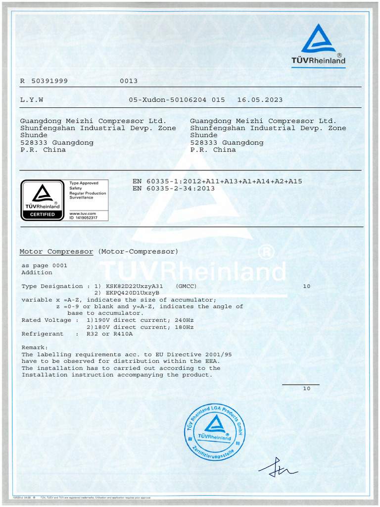 R 50391999 001350106204 015 TUV+LVD License - extsigned+KSK82D22UxzyA31 ...