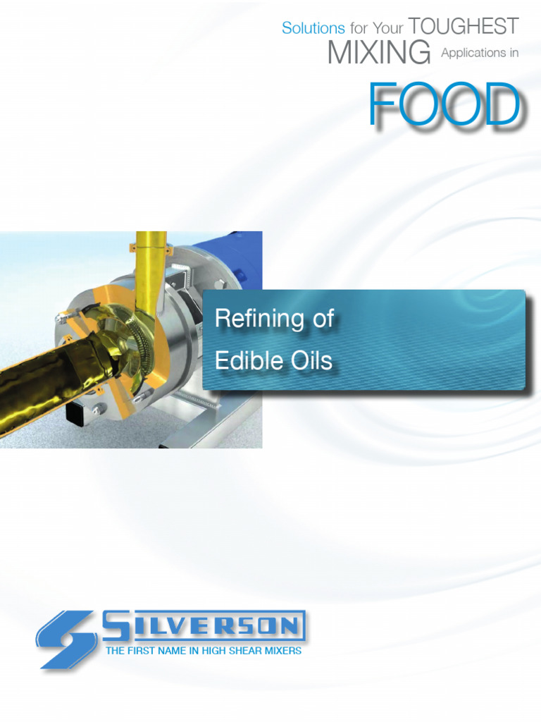 Refining of Edible Oil | PDF | Materials | Chemical Substances