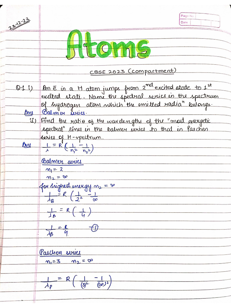 Atoms 1 | PDF