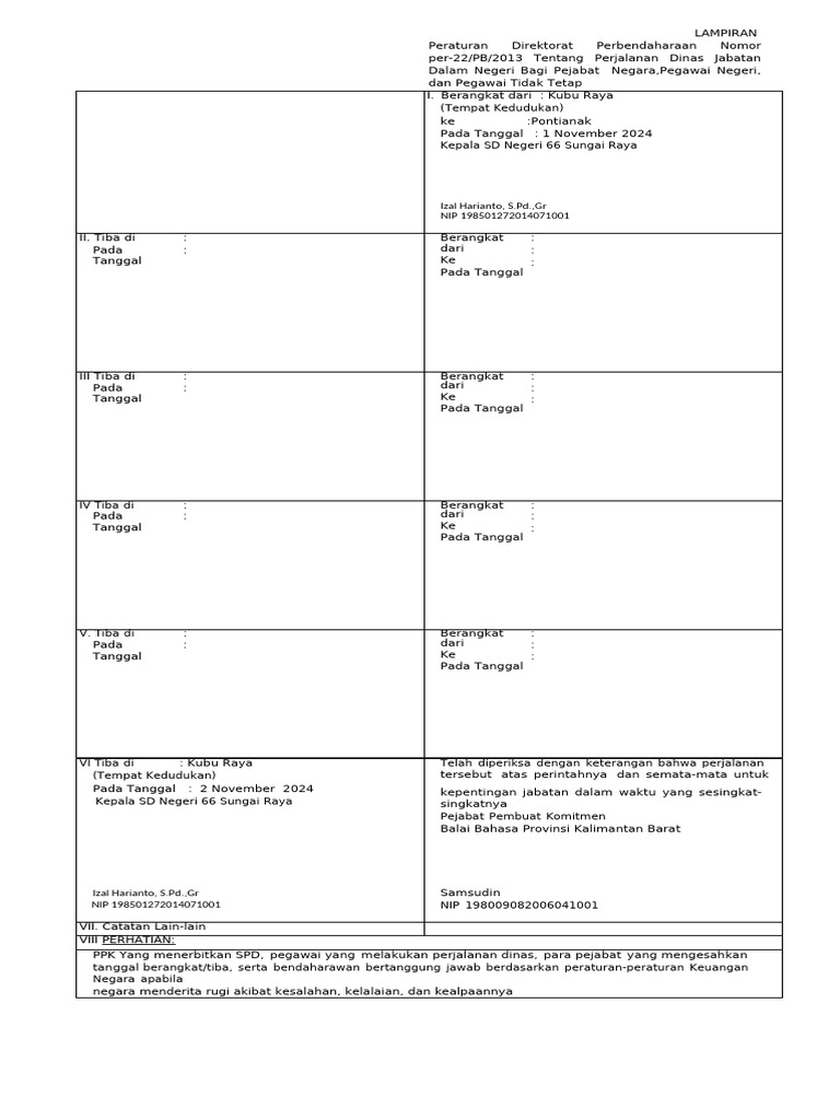 Format SPPD 2024 | PDF