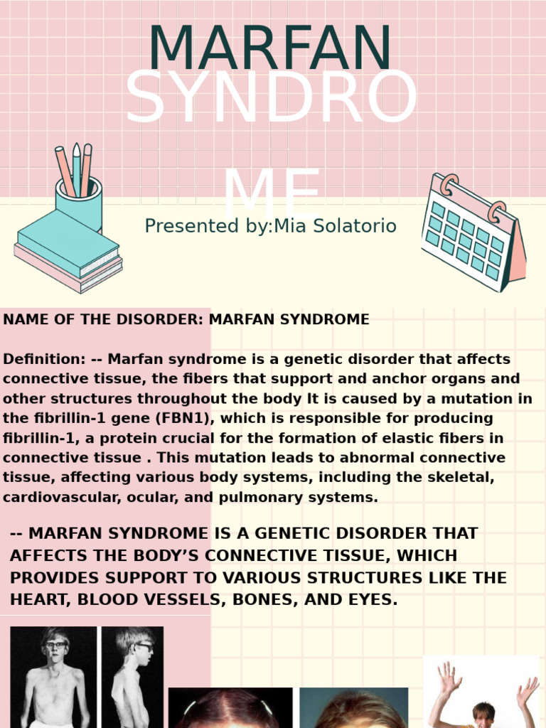 Marfan Syndrome Original | PDF | Diseases And Disorders | Clinical Medicine