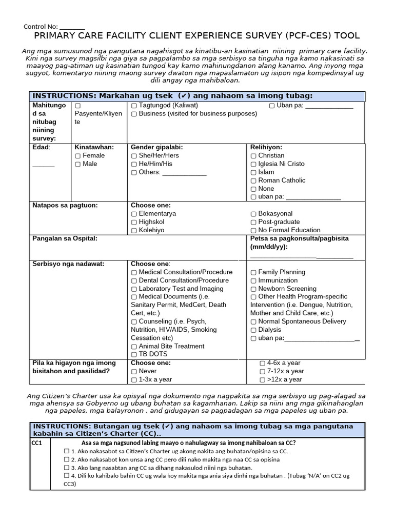 Bisaya PCF CES Tool Updated 05 - 17 - 2023 1 | PDF