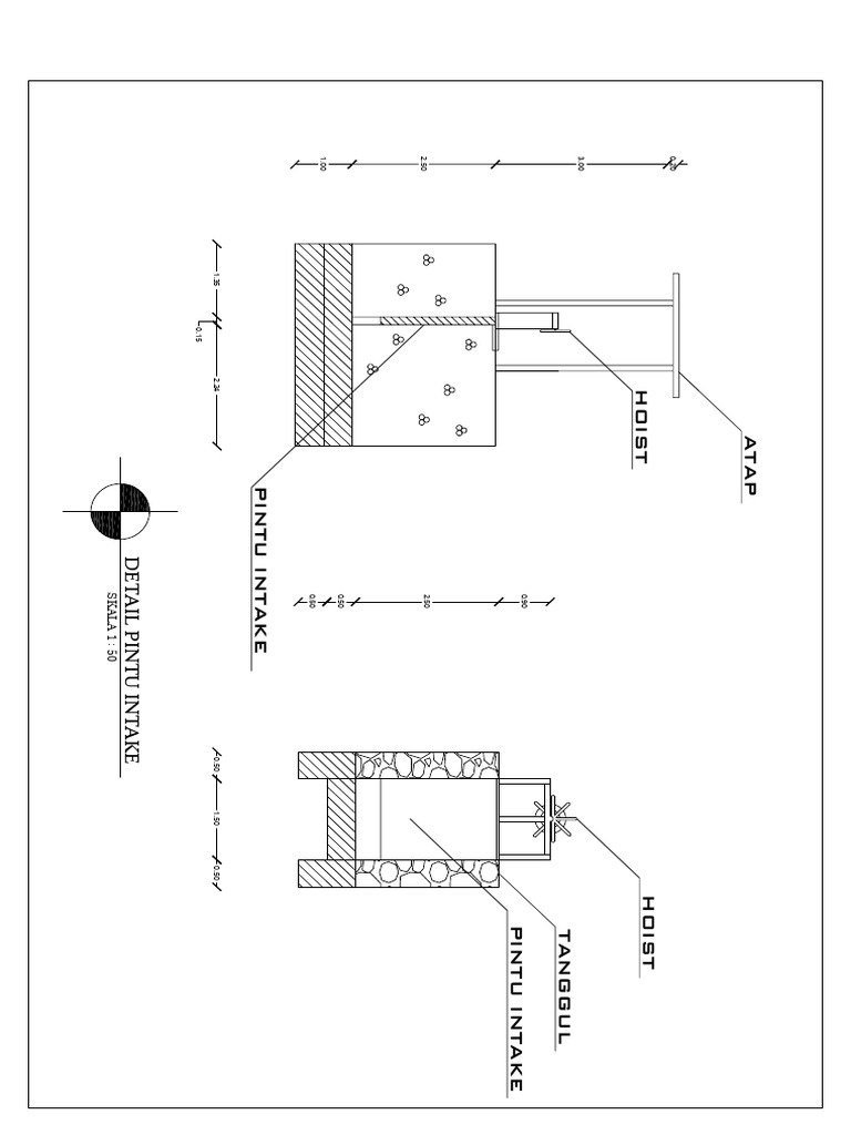 Detail Pintu Intake | PDF