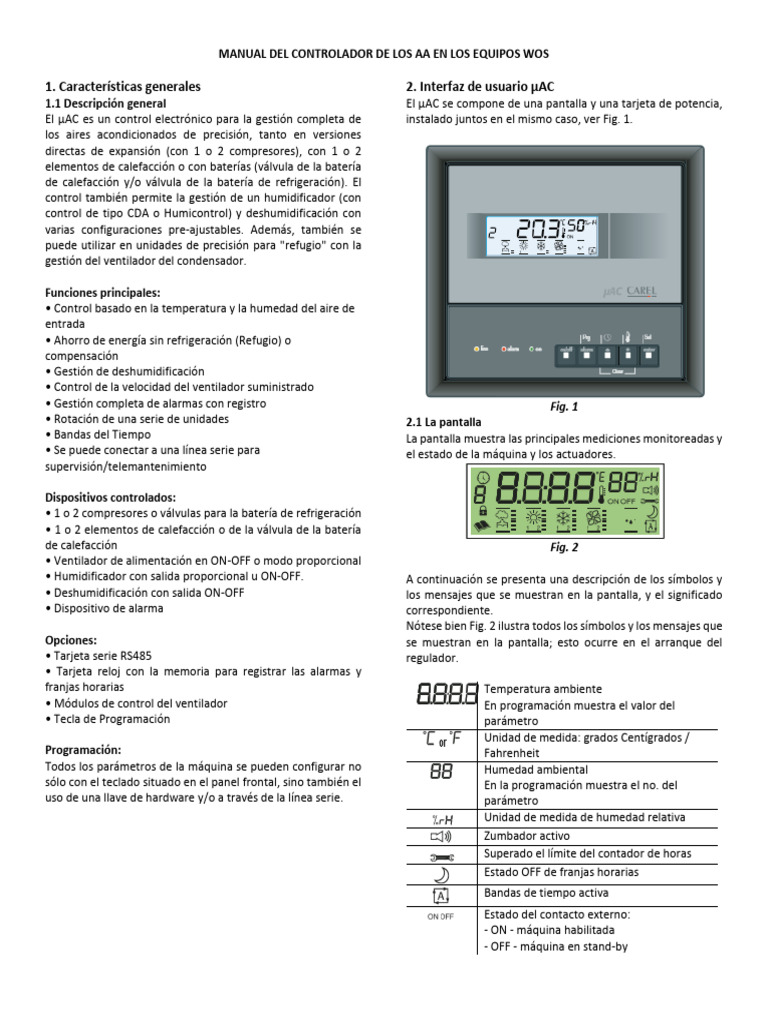 Manual Del Controlador de Los AA | PDF | Fuente de alimentación ...