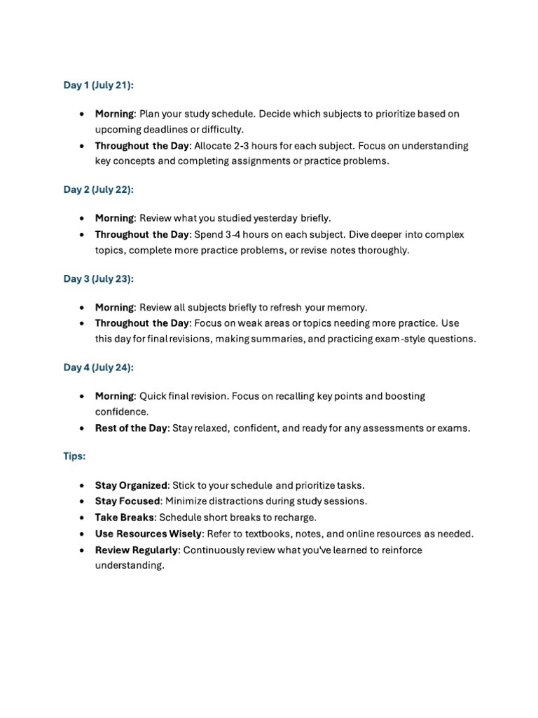 Test Timetable 2nd Term | PDF Test Timetable 2nd Term | PDF