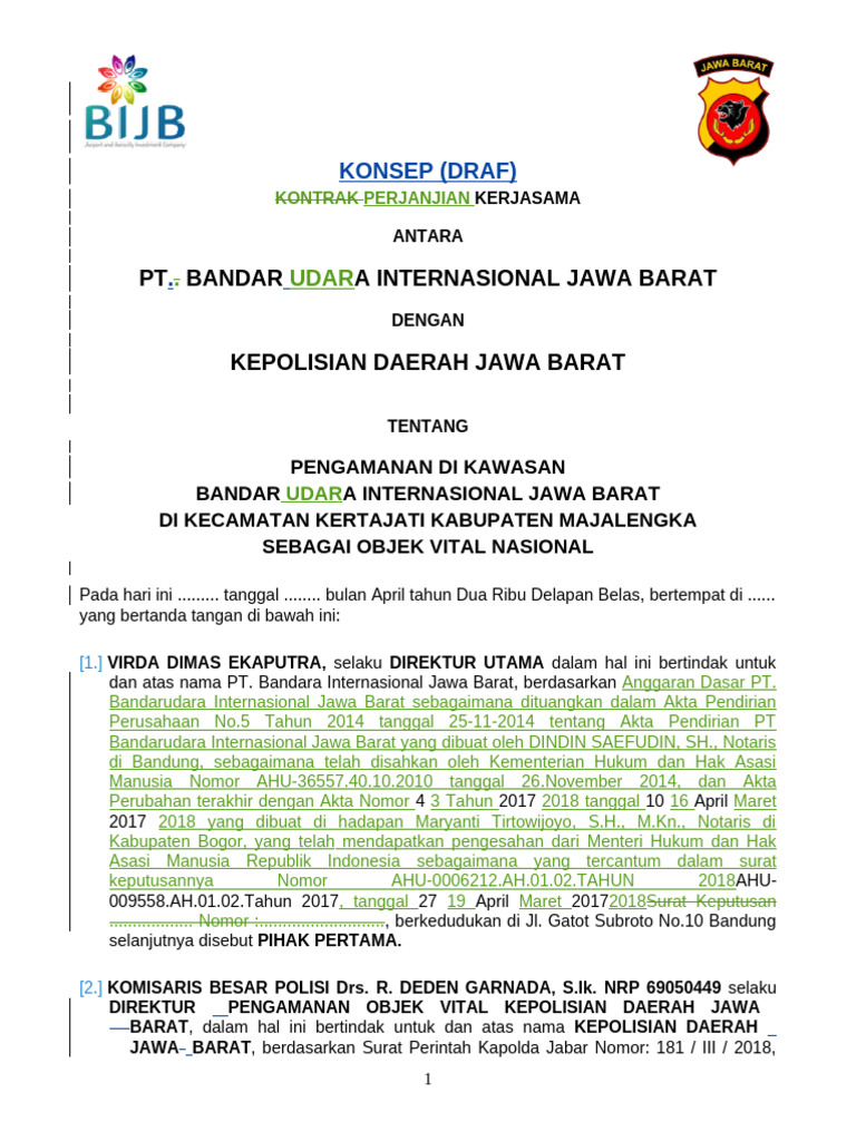 Draf Pks Dit Pam Obvit Dengan Bijb (Konsep Polda Jabar) | PDF