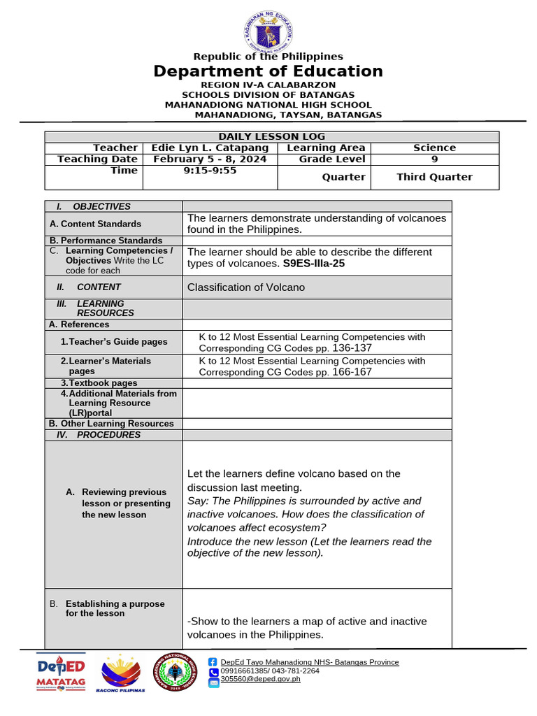 DLL-WEEK-2-3RD-QUARTER | PDF