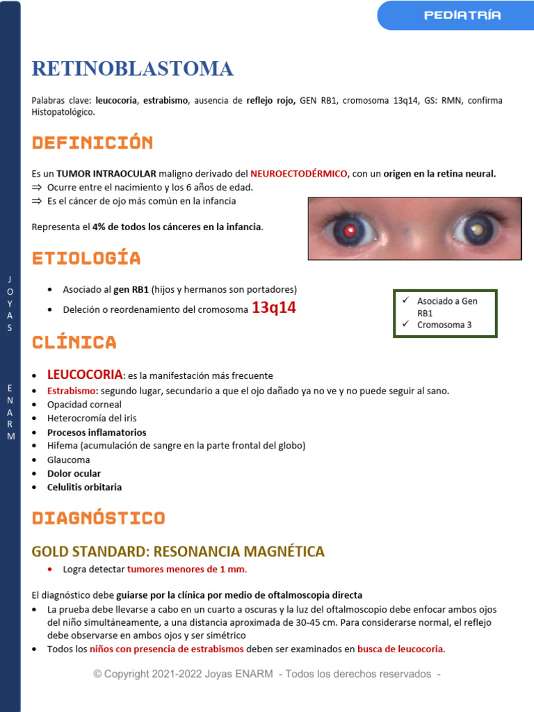 Retinoblastoma | PDF | Ojo | Cáncer