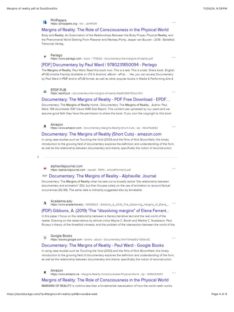 Philpapers: Reality Reality | PDF