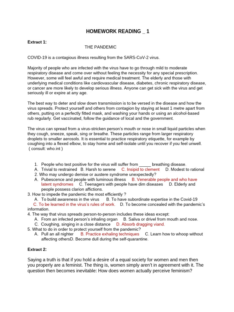 [READING] HOMEWORK - WEEK 1 | PDF | Feminism | Gender Studies