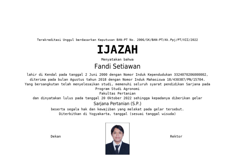 Preview Ijazah-1 | PDF