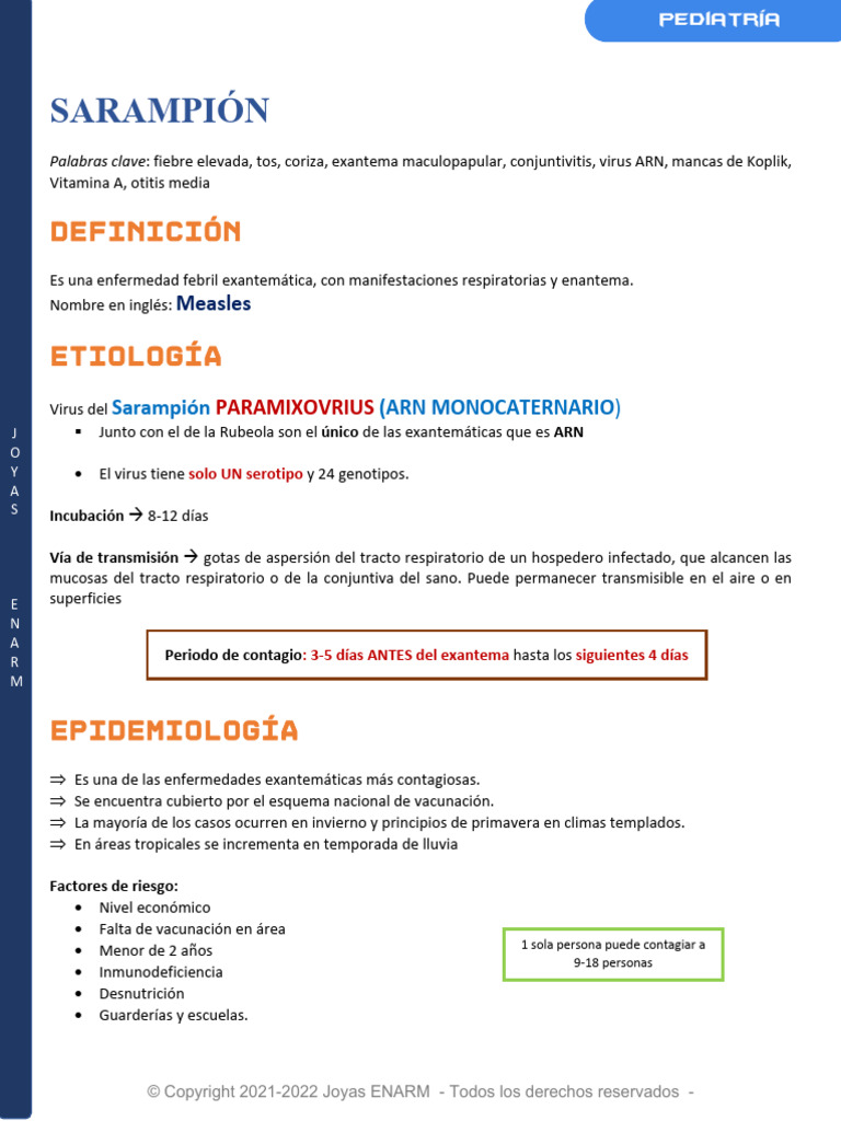 Sarampión | PDF | Sarampión | Causas de la muerte