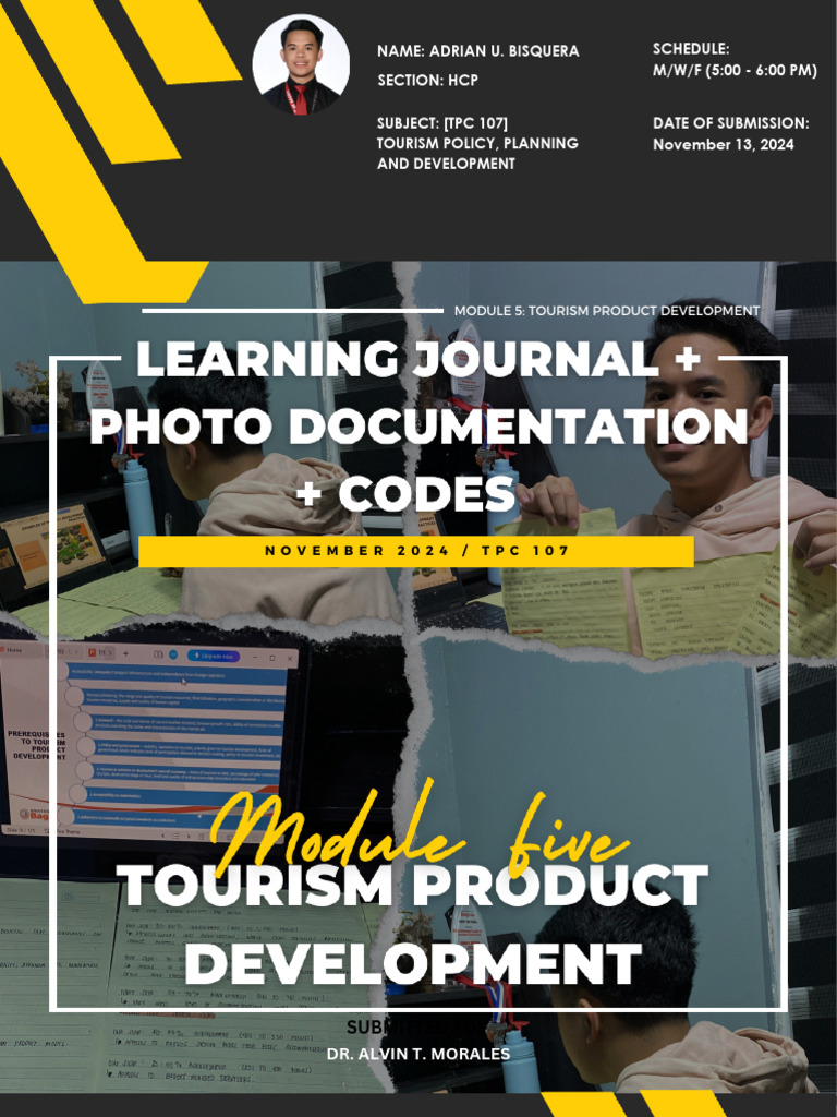 Learning Journal + Photo Documentation + Codes | PDF | Tourism | Sustainability