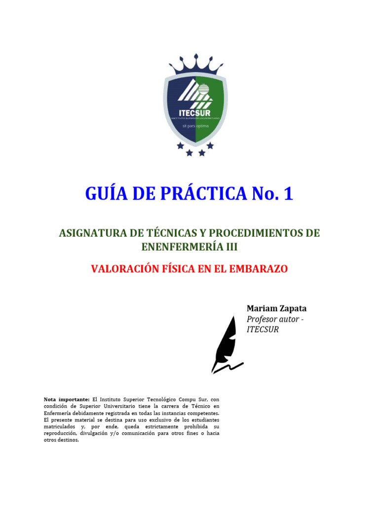 Gp1-Valoración Física en El Embarazo | PDF | El embarazo | Examen físico